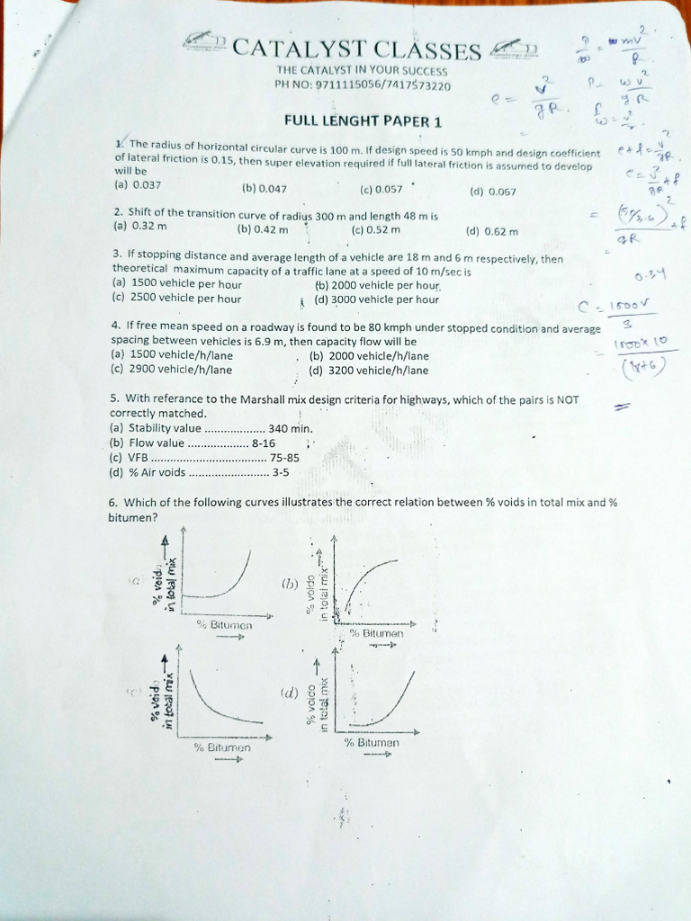 1 Full Length Test | PDF