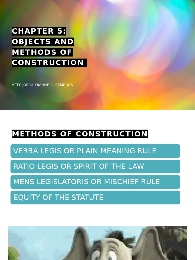 Chapter 5 Methods of Construction and Interpretation | PDF | Estoppel ...
