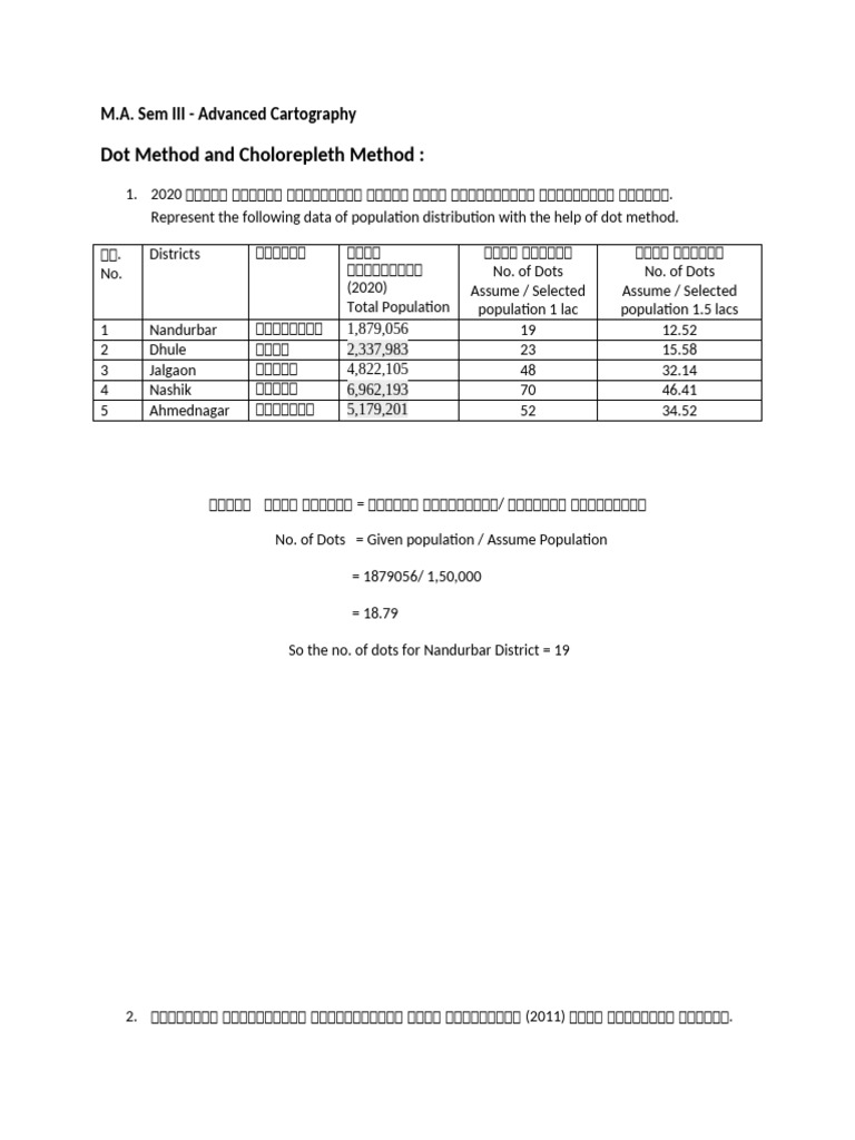Examples Of Thematic Maps Dot And Chloropleth Maps Pdf