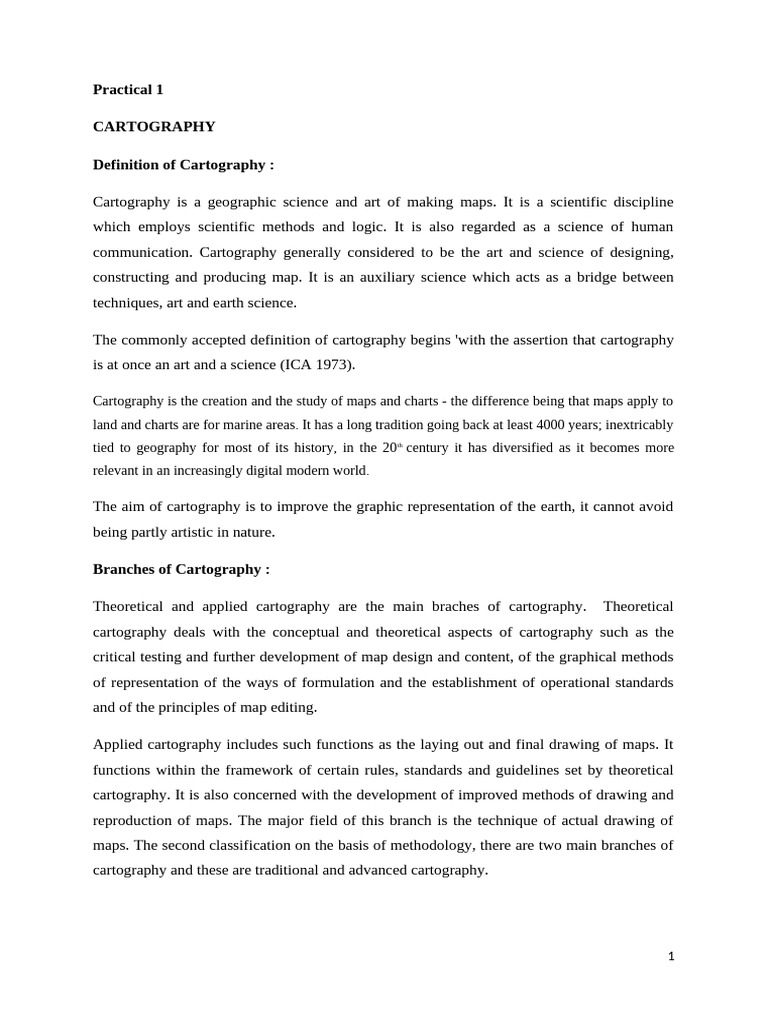 History Of Cartography Pdf Contour Line Pie Chart