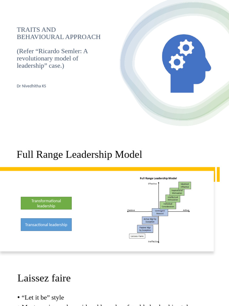 Full Range Leadership Model - Ricardo Semler - Part1 | PDF | Leadership ...