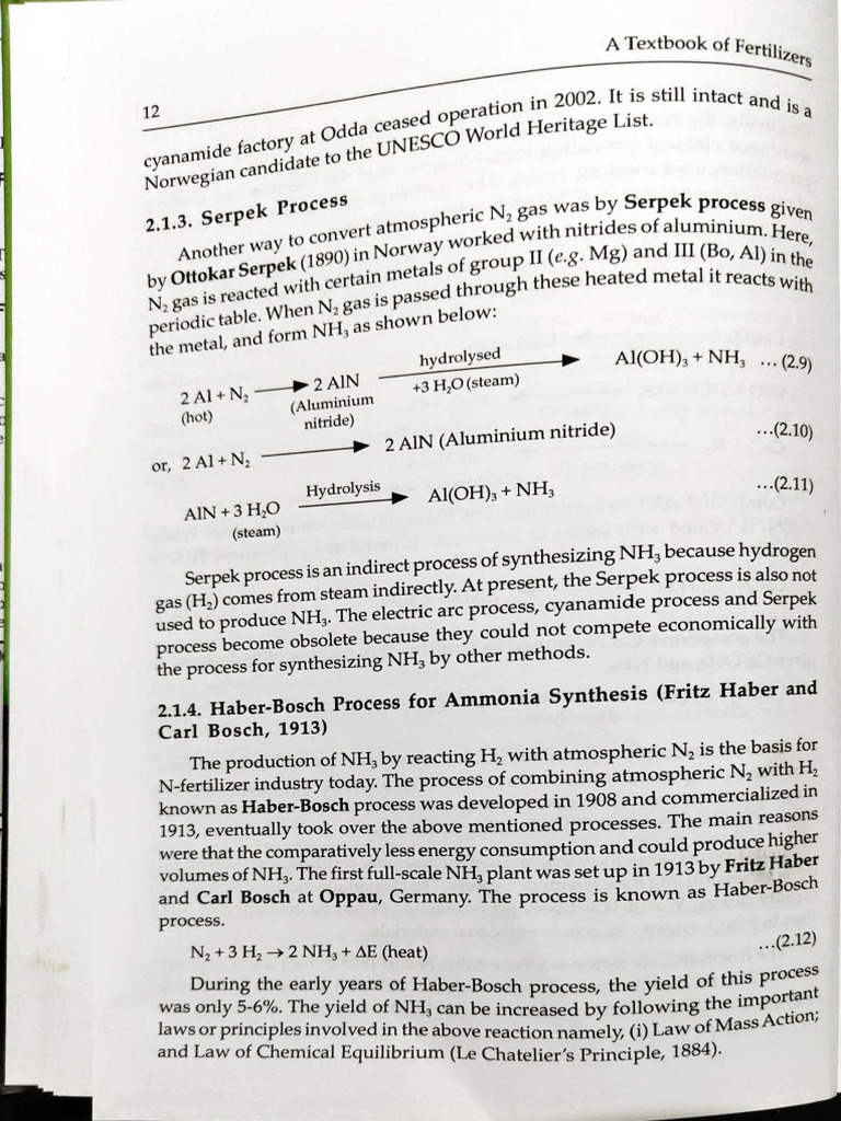Haber Bosch Process | PDF