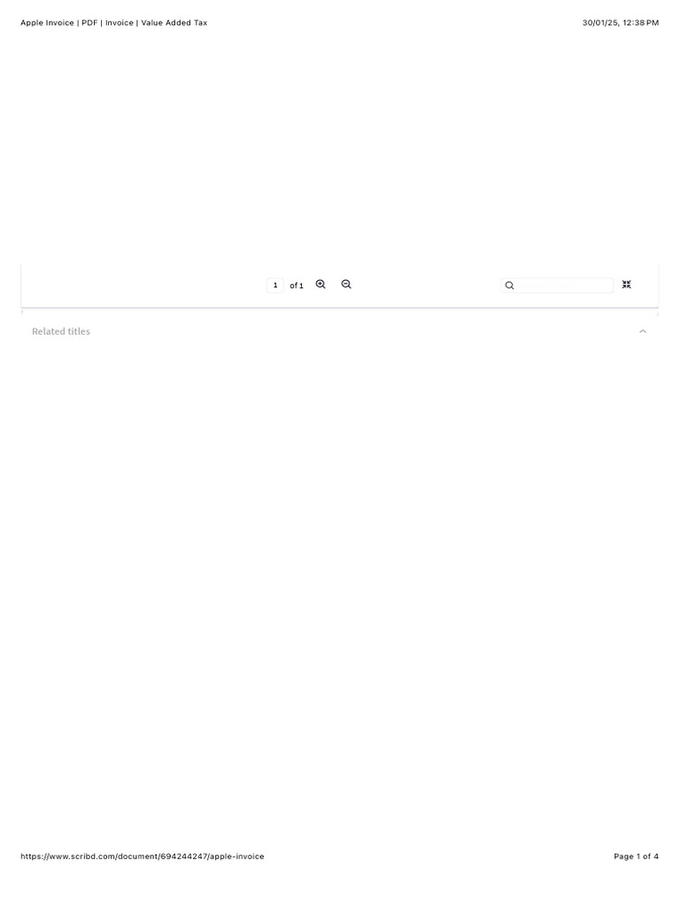 Apple Invoice - PDF - Invoice - Value Added Tax | PDF