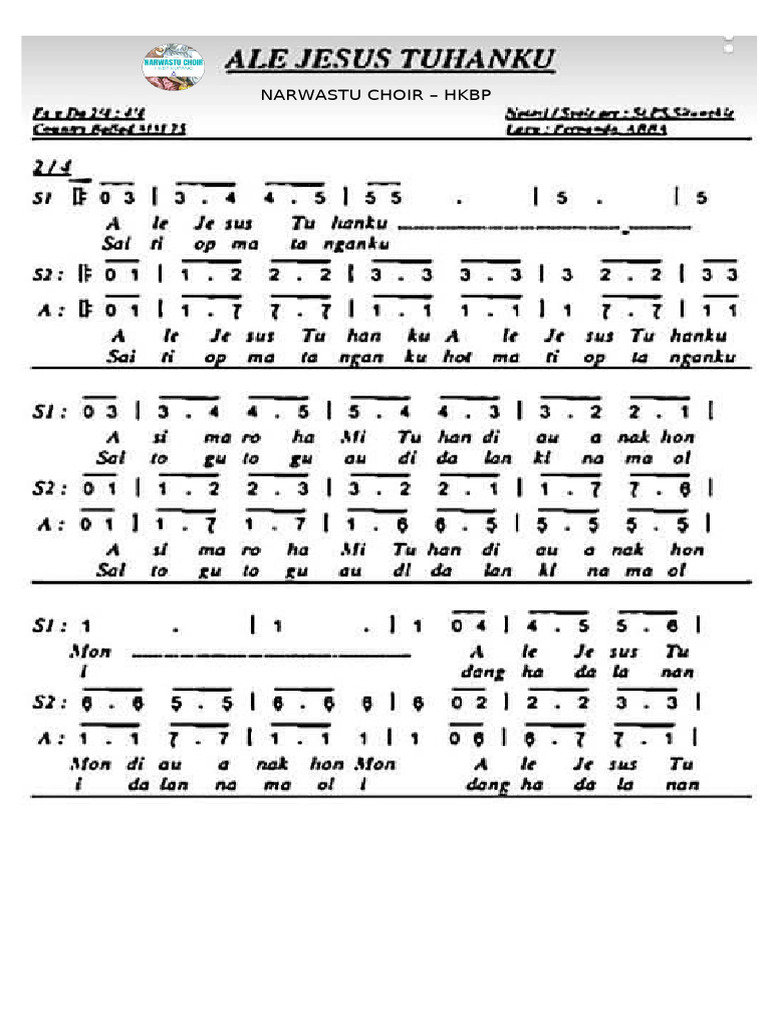 Ale Yesus Tuhanku | PDF