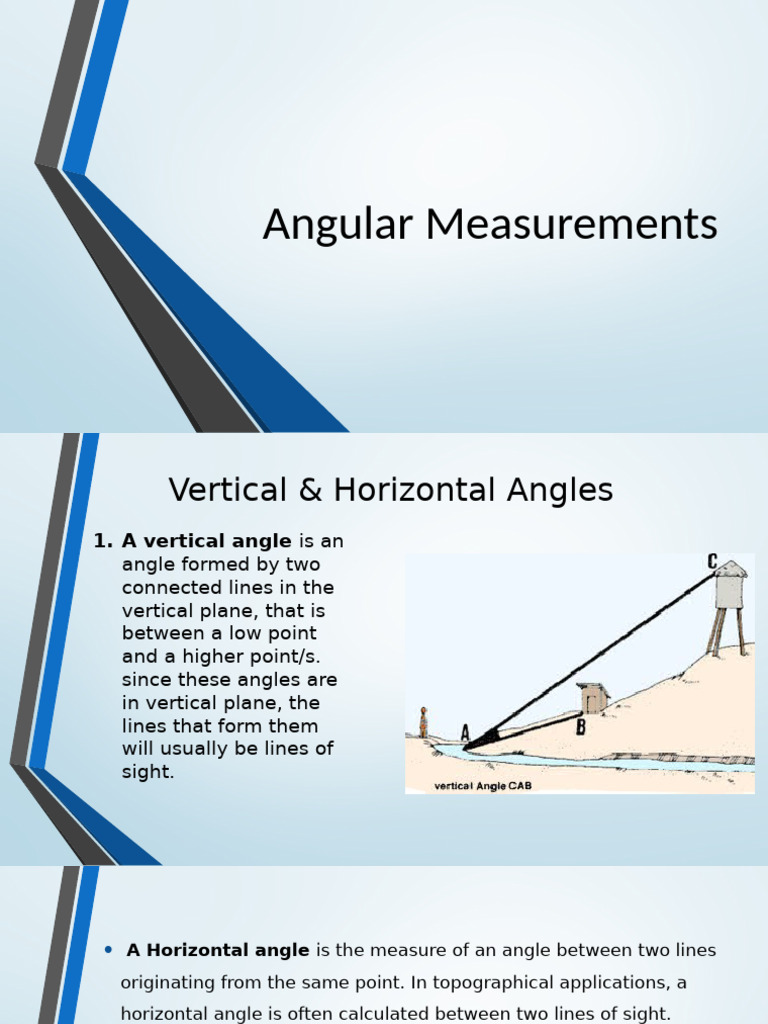 Lec. 3 - Angular Measurements (1) | PDF