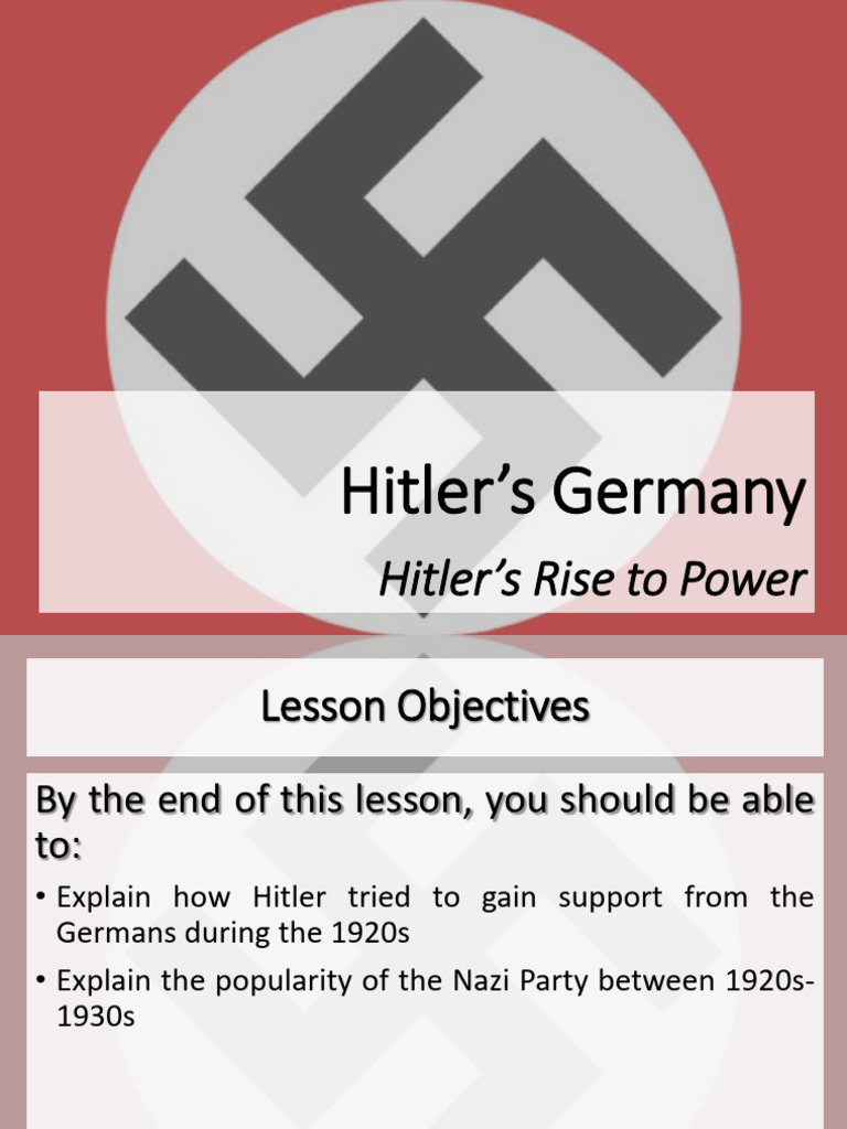 Chp 2_Hitler's Rise to Power_Part II (Student Copy) | PDF | Nazi Party ...