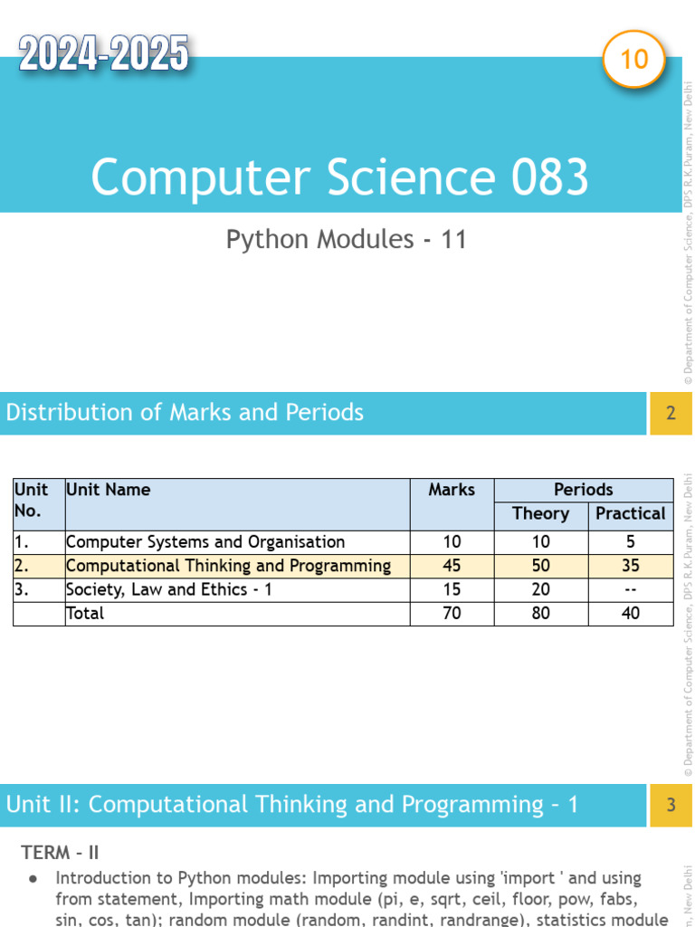 Python Modules and Math Functions | PDF | Computing | Computer Programming