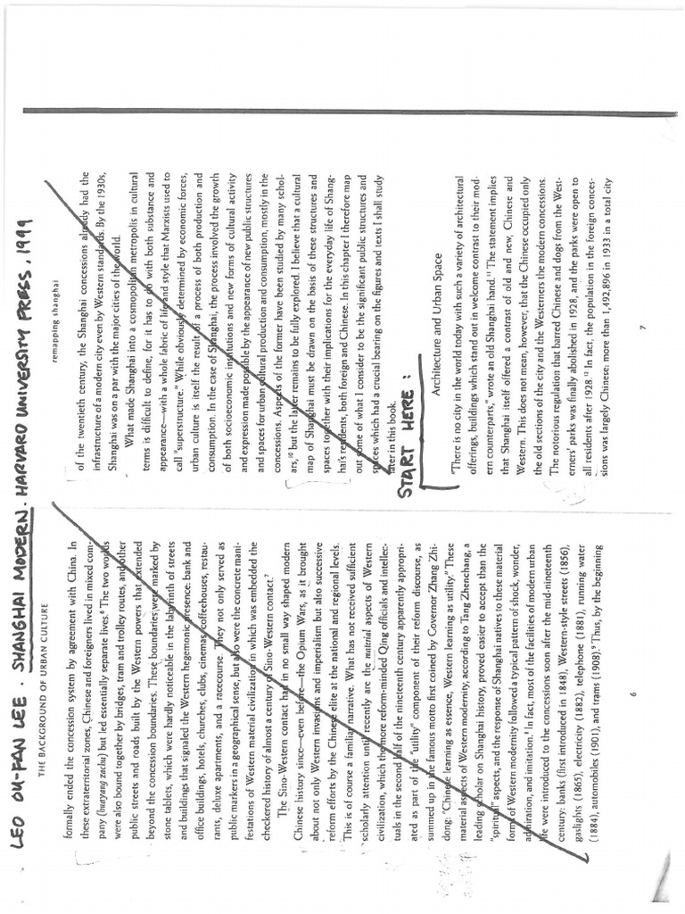 Lee - Shanghai Modern - Chap1 - Short Version | PDF