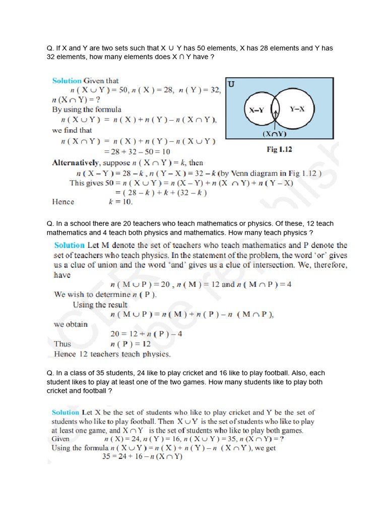 Word Problems Sets | PDF