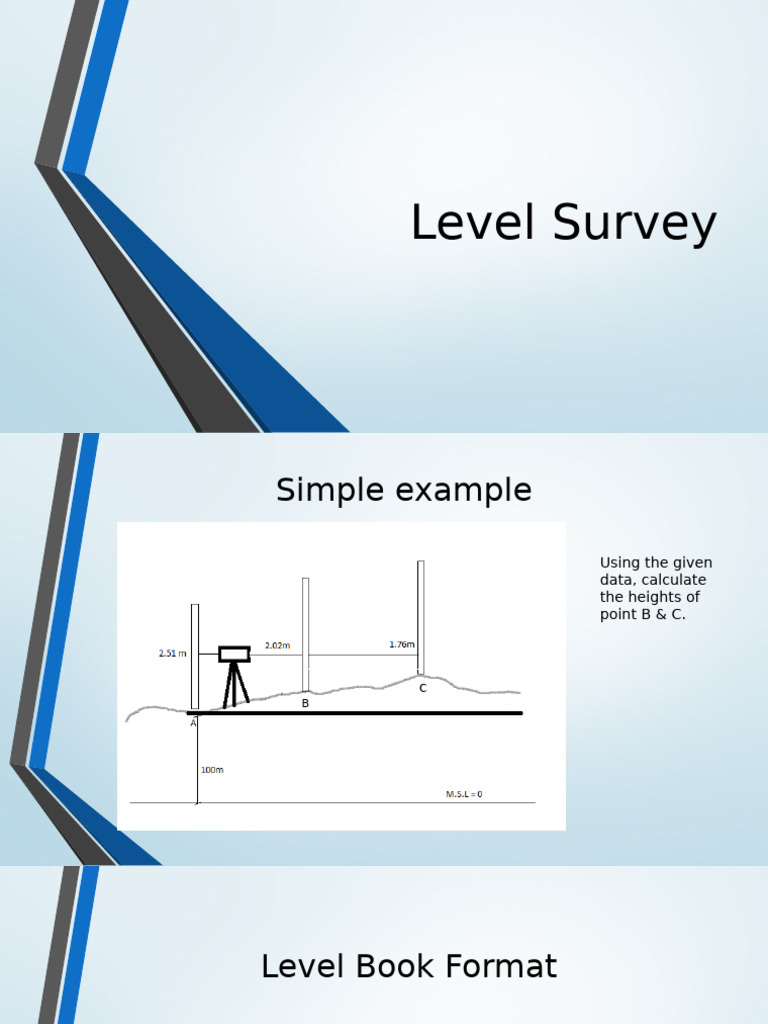 Lec. 5 - Level Survey | PDF