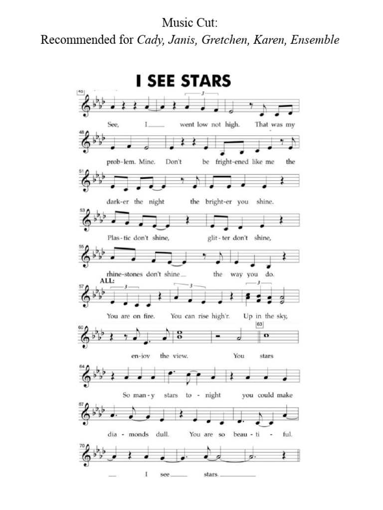 Mean Girls Audition Song Guide | PDF