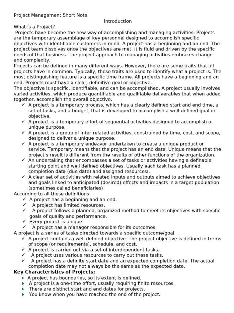 Understanding Project Management Basics | PDF | Project Management | Goal