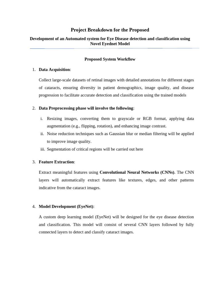 Catract - Project Breakdown | PDF | Deep Learning | Artificial Intelligence