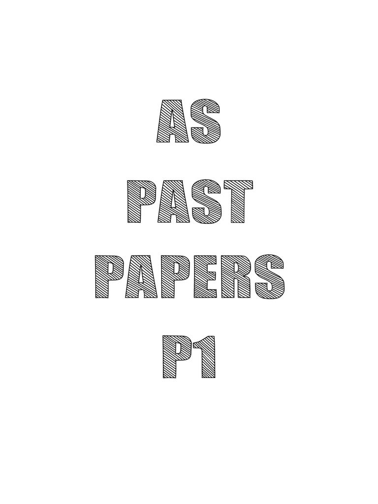 As Past Paper P1 | PDF | Market Segmentation | Business Economics