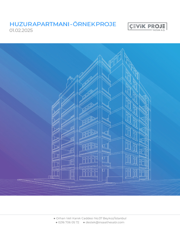 ProjeMetrajRaporu 8.02.2025 Huzur Apartmani Ornek Proje | PDF
