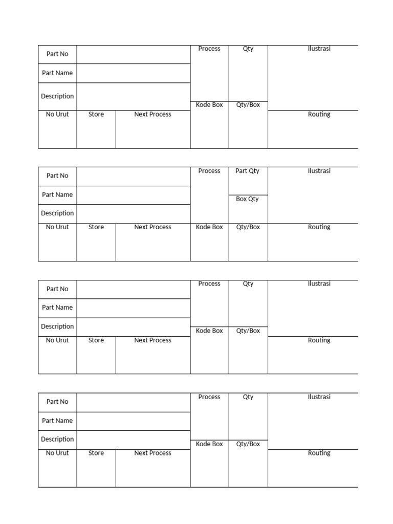 Contoh Order Card ver1 | PDF