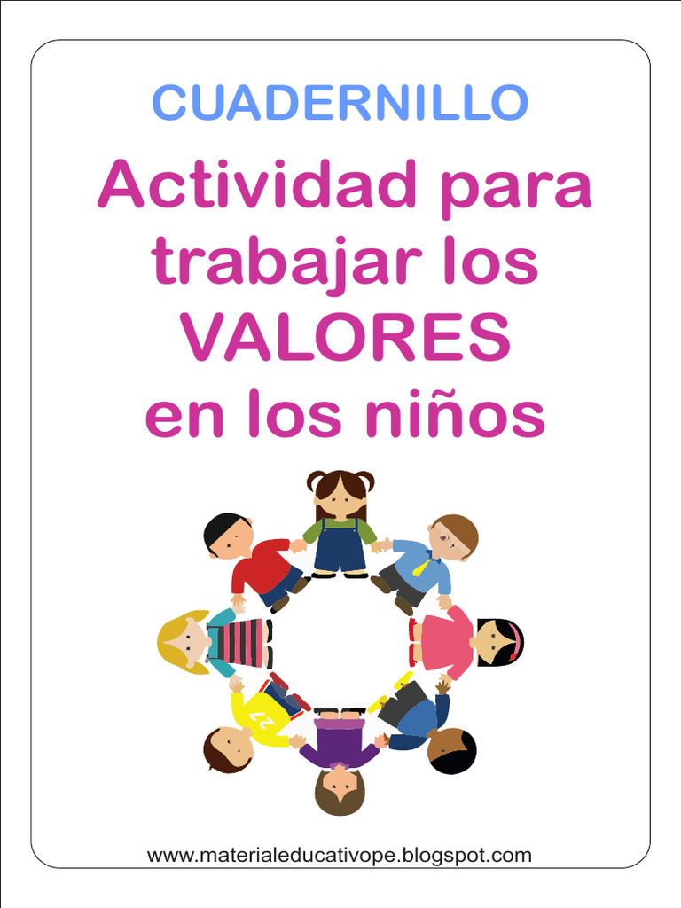 Actividades de Valores para Niños | PDF