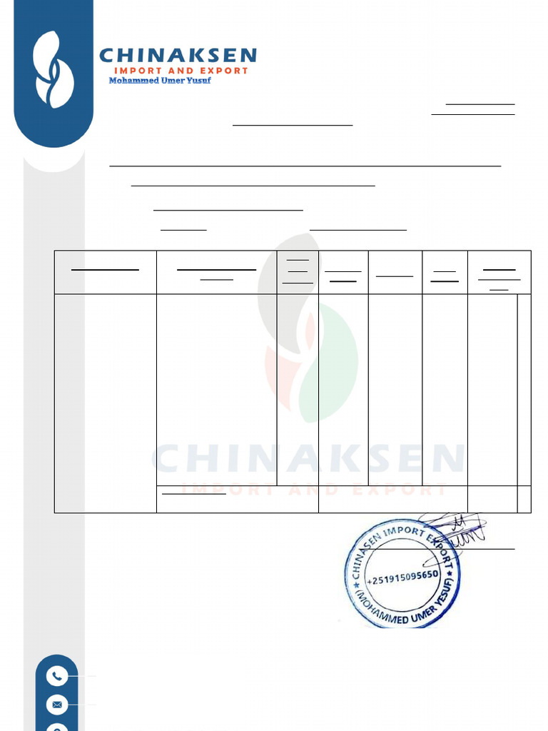 Commercial Invoice 143 For SAUDI CUSTOMS | PDF
