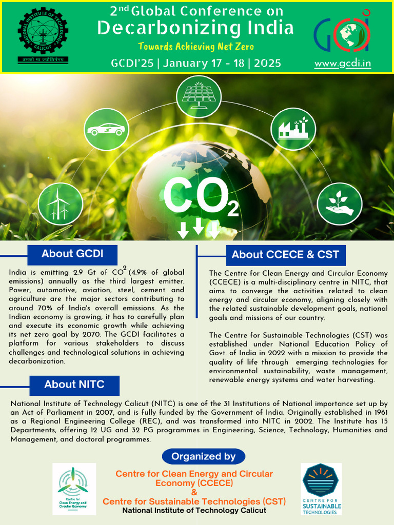 GCDI 2025: Decarbonizing India Conference | PDF | Climate Change ...