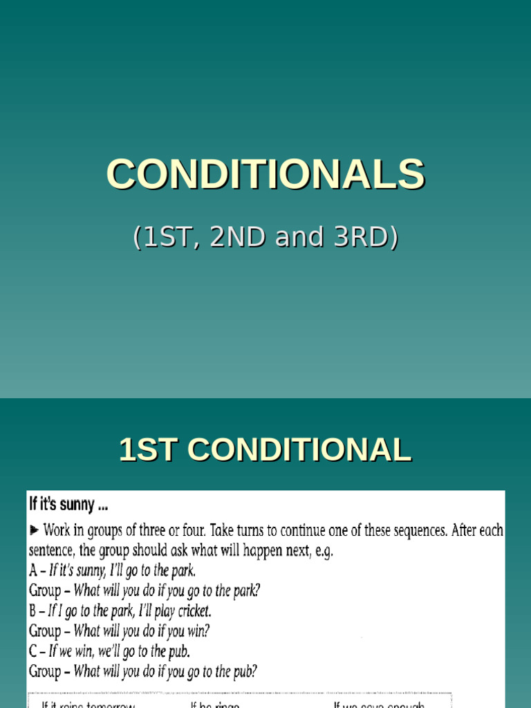 Conditionals | PDF