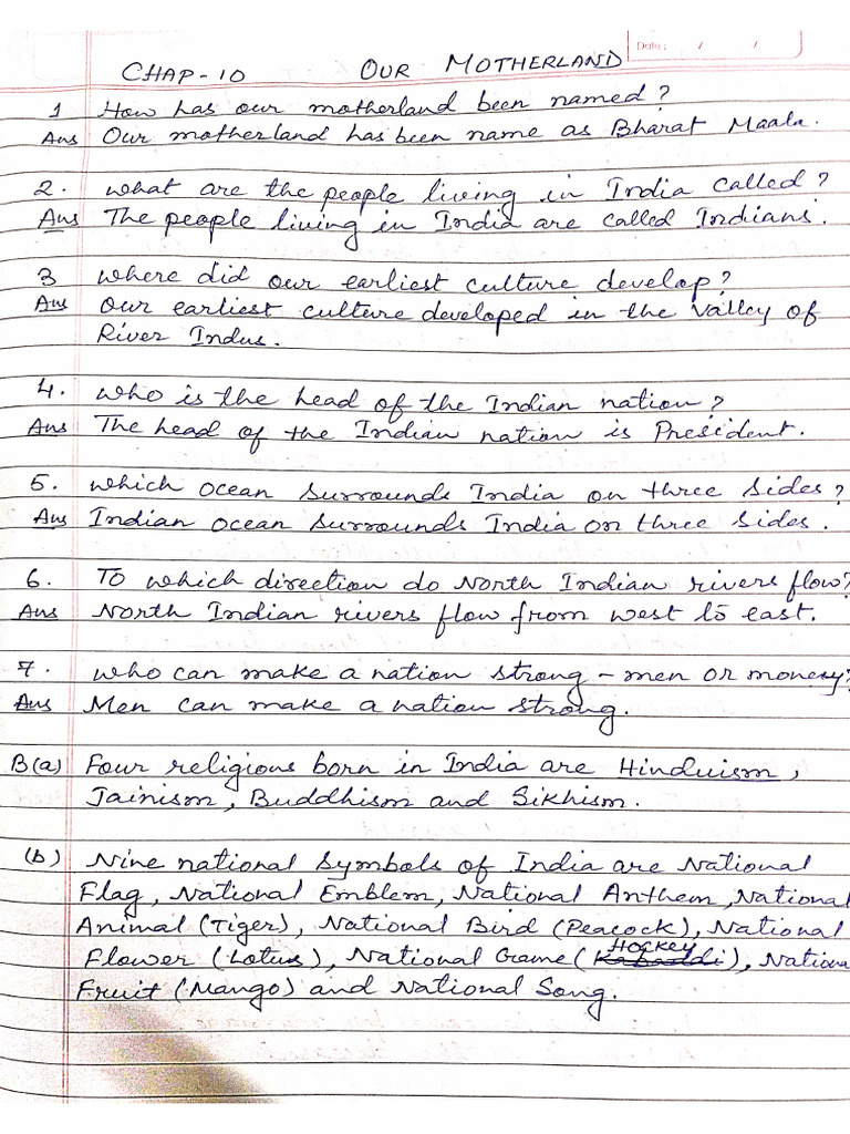 3rd Term Value Education Question, Answers For Class V | PDF