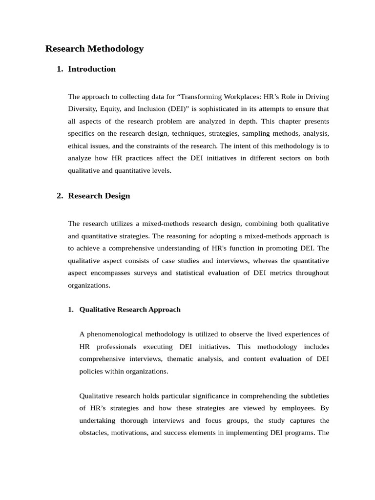 Research Methodology | PDF | Methodology | Qualitative Research