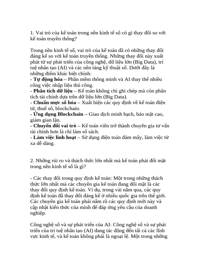 Phần trả lời NLKT | PDF