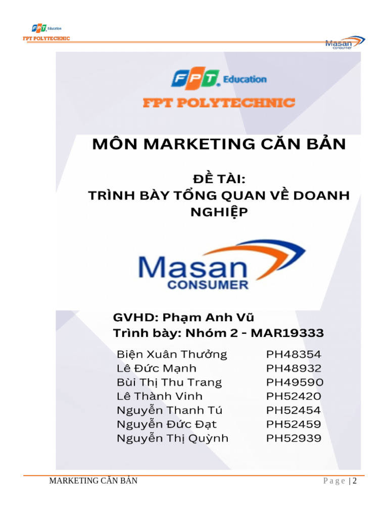 Masan Bảo Vệ | PDF
