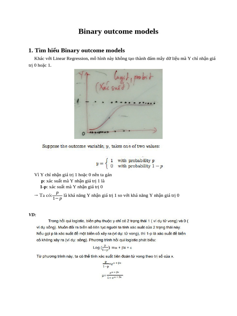 Binary Outcome Models | PDF