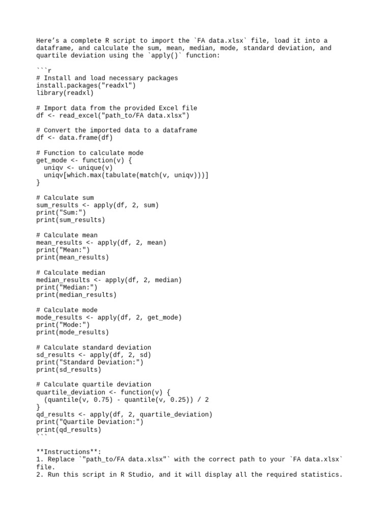 Here's A Complete R Script To Impor | PDF