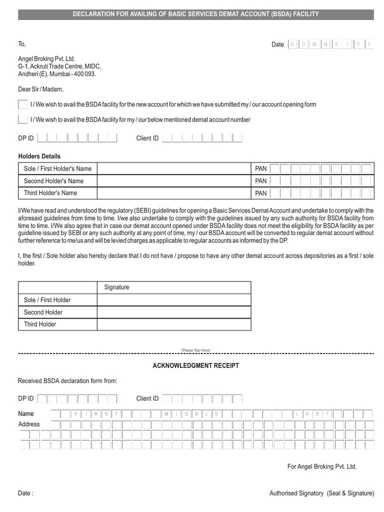 Bsda Application Form | PDF