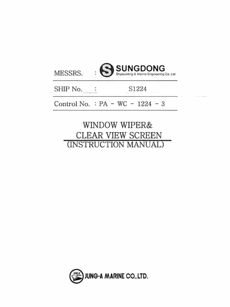 S1224 WINDOW WIPER | PDF