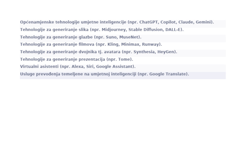 Općenamjenske Tehnologije Umjetne Inteligencije | PDF