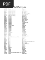 Sea Port Codes | PDF