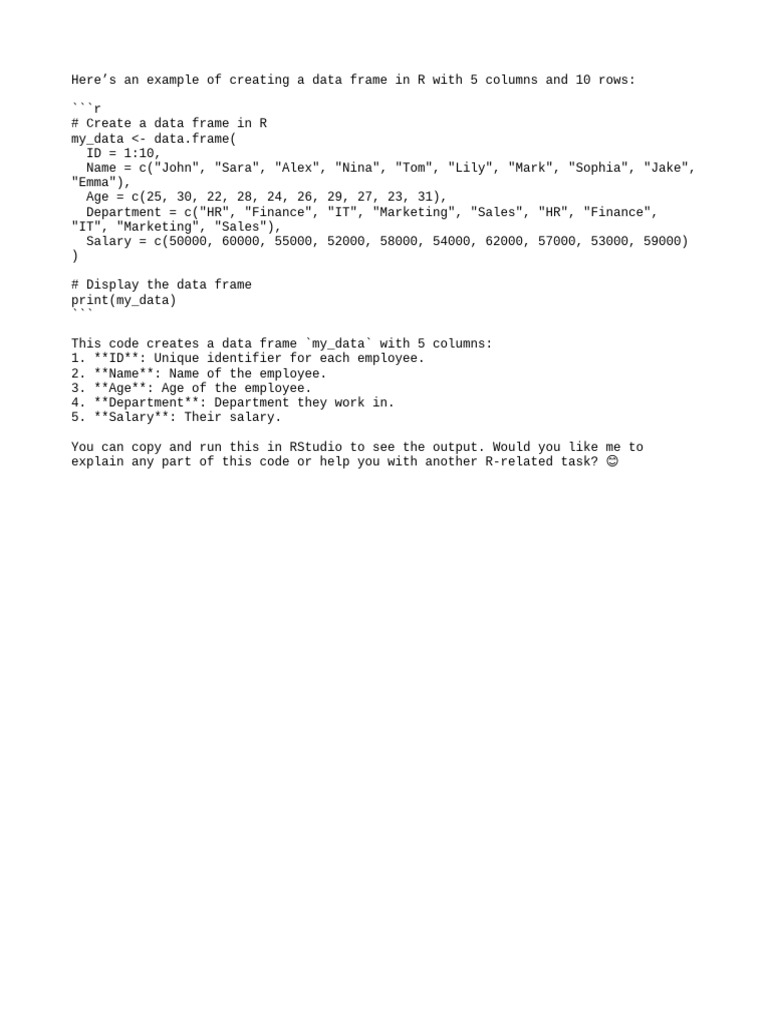 Here's An Example of Creating A Dat | PDF