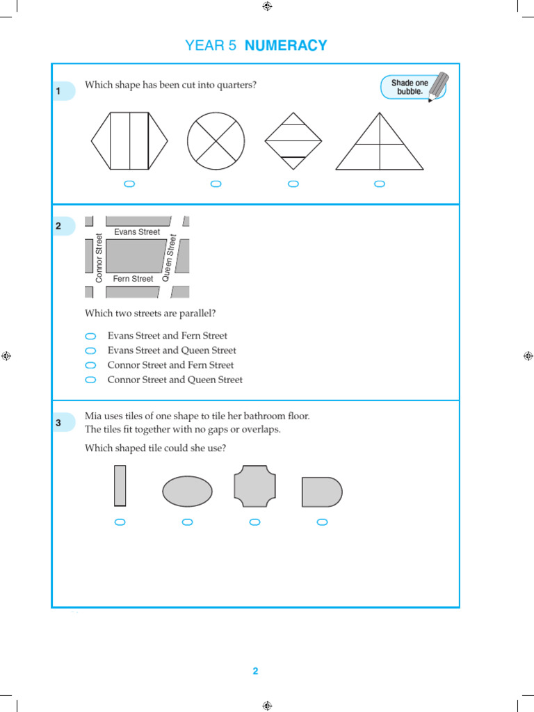 IN 5 NAPLAN 11 Final Test Numeracy Year 5 | PDF
