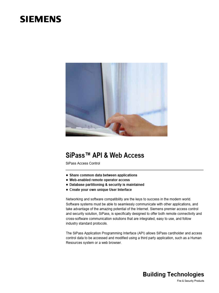 SiPass_API__WEB_Access_eng | PDF | World Wide Web | Internet & Web