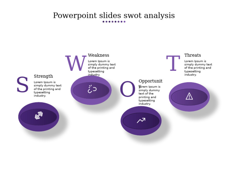 73455-Powerpoint Slides Swot Analysis-4-3-Purple | PDF
