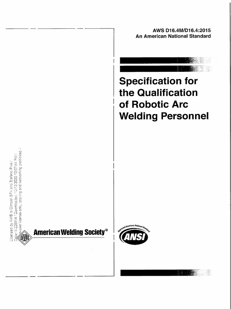 Aws D16.4 D16.4M - 2015 | PDF