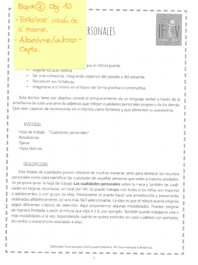 Identidad, Autoestima y Trajes | PDF