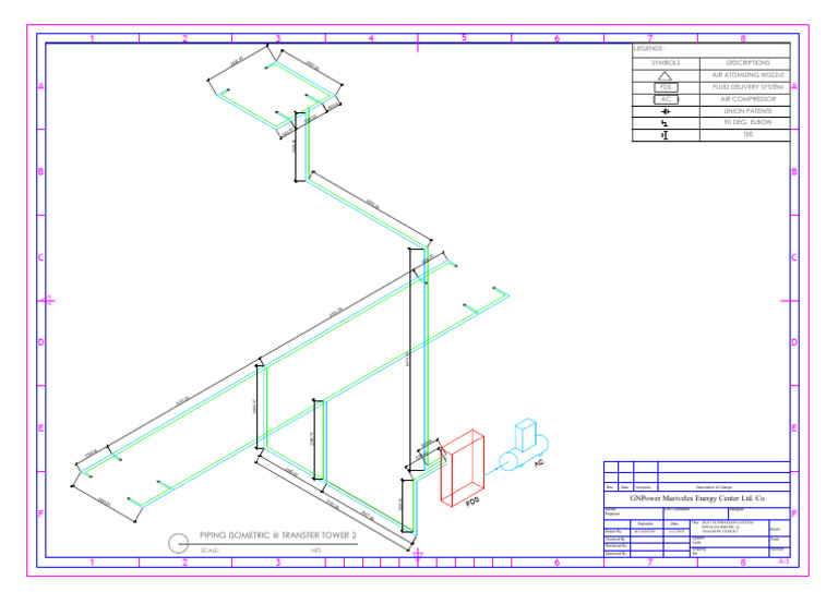 ISOMETRIC PIPE DRAWING-Layout2 | PDF | Mechanical Engineering | Gas Technologies
