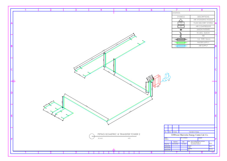 ISOMETRIC PIPE DRAWING-Layout3 | PDF | Gas Technologies | Gases