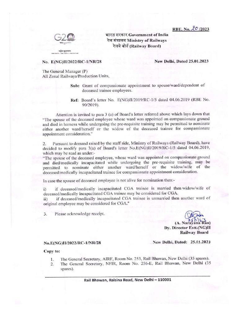 Grant Compassionate Appt | PDF