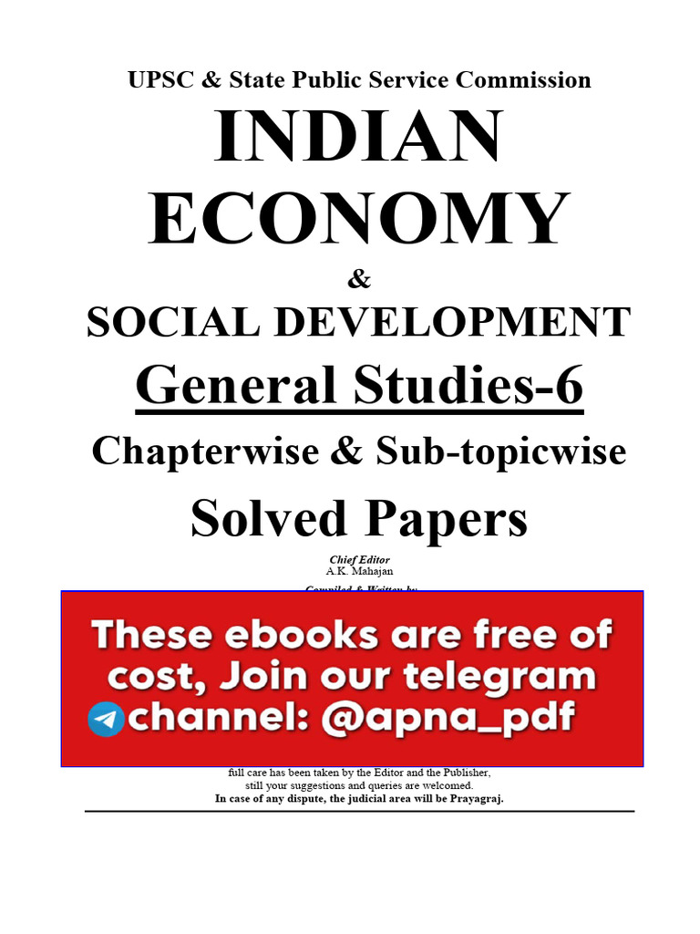 General Studies File 6 Indian Economy and Social Development in | PDF ...