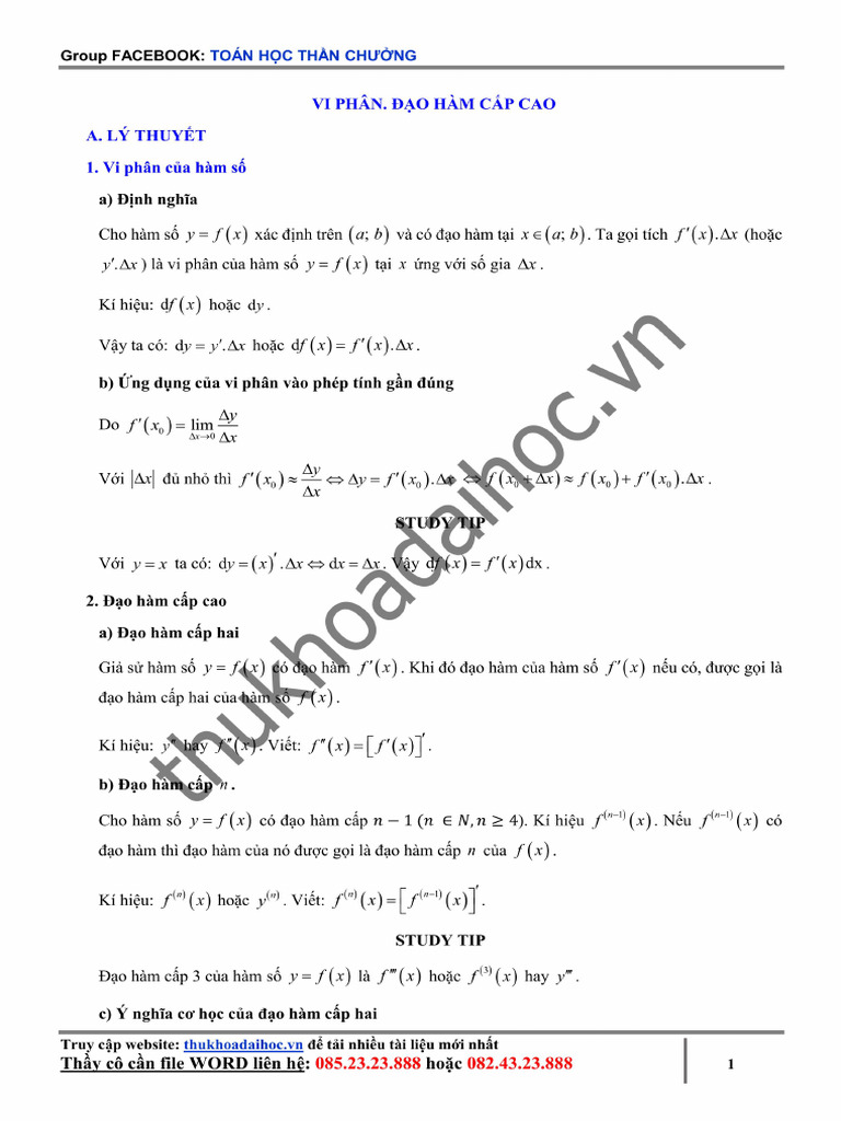 Vi Phan Dao Ham Cap Cao | PDF