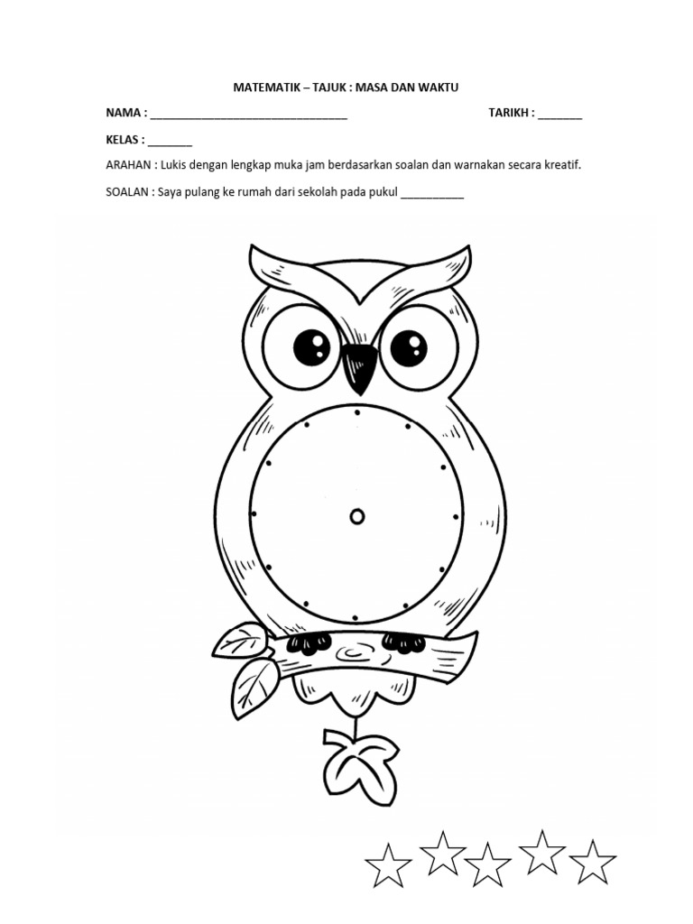 Melukis Muka Jam Tahun 2 | PDF