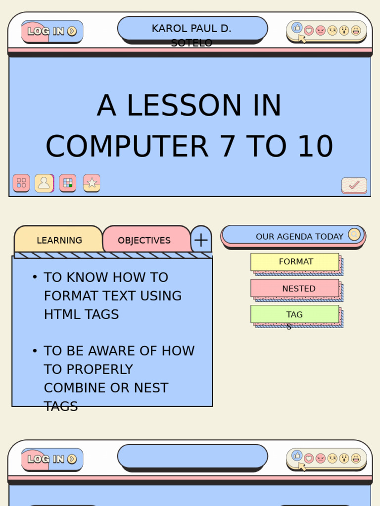 Computer Lesson 4 HTML Text Formatting | PDF | Html | Publishing