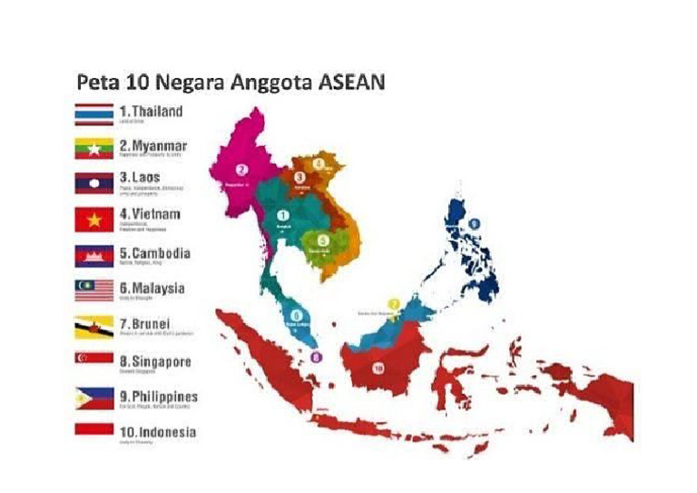 Gambar Peta Asean | PDF