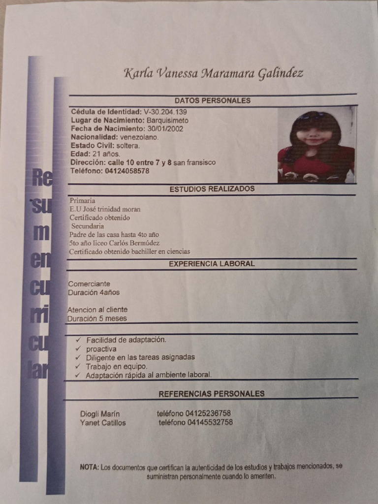 Currículum de Karla | PDF