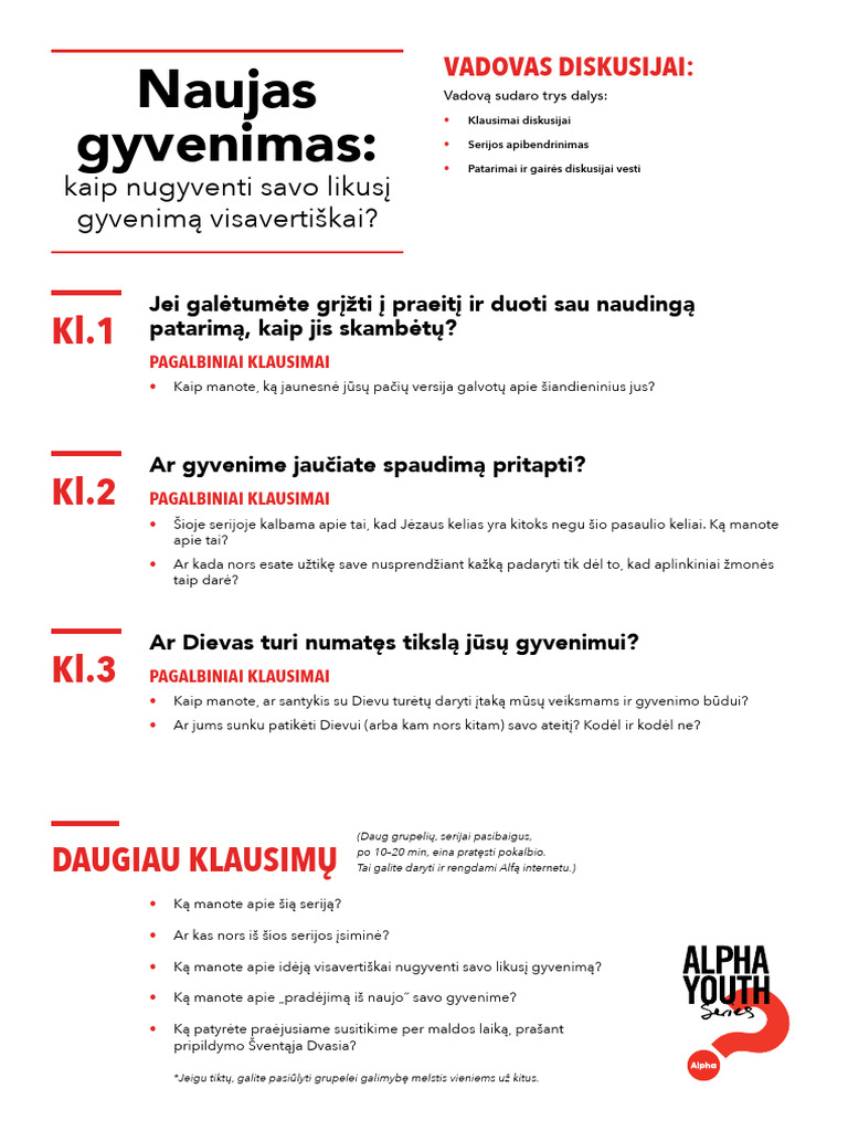 AYS Klausimynas Jaunimui 209-LT | PDF
